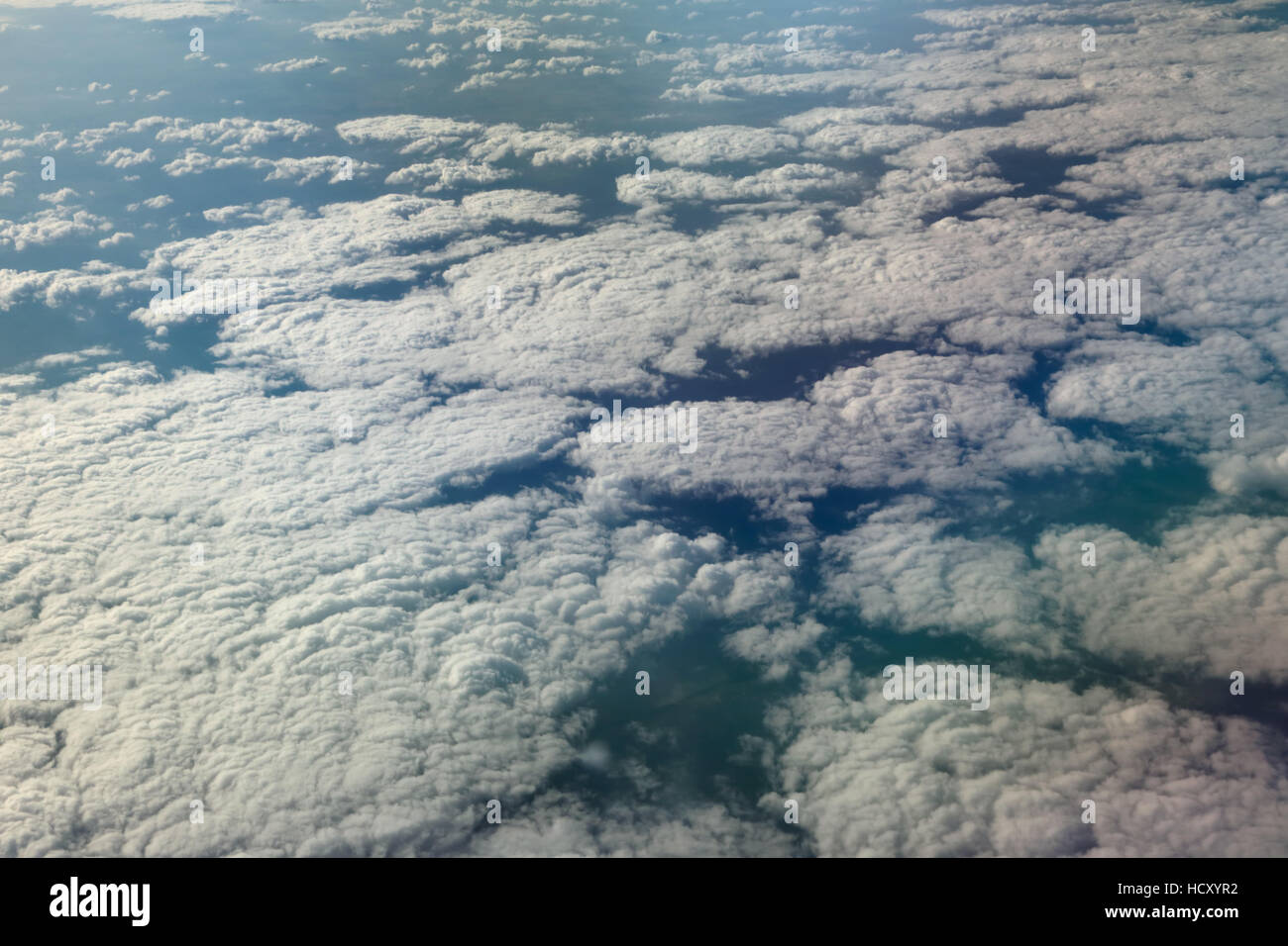 view from window of a jet plane wing with beautiful weather Stock Photo ...