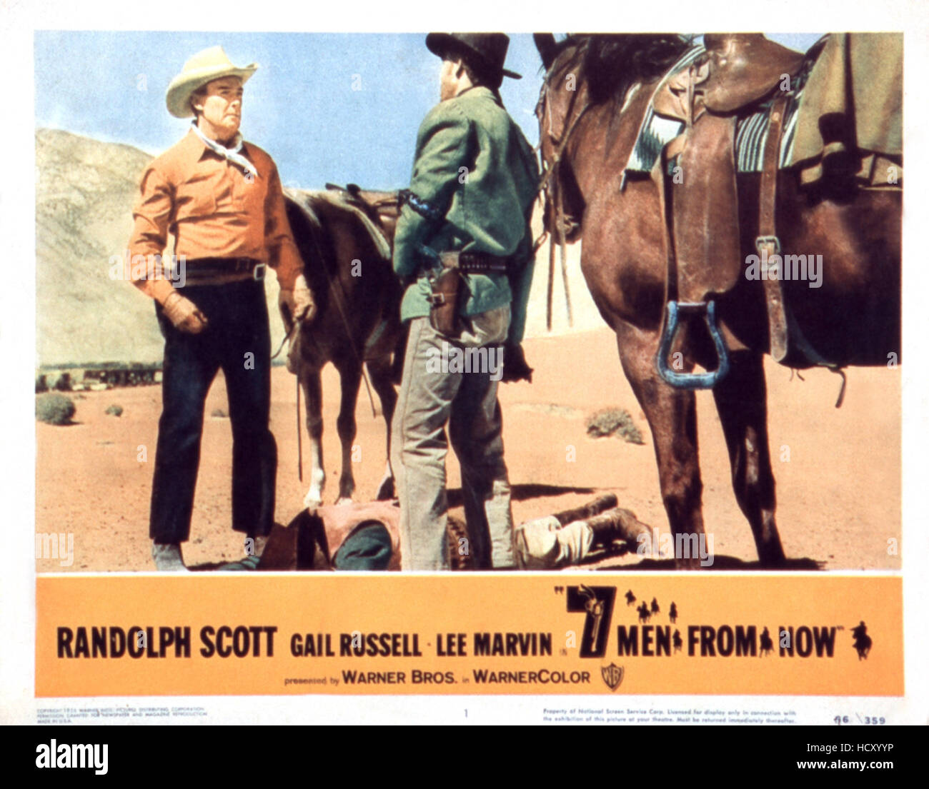 SEVEN MEN FROM NOW, (aka 7 MEN FROM NOW), from left: Randolph Scott ...