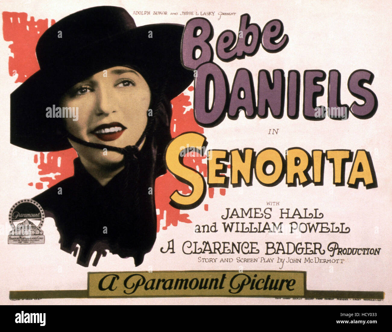 SENORITA, US poster, Bebe Daniels, 1927 Stock Photo - Alamy