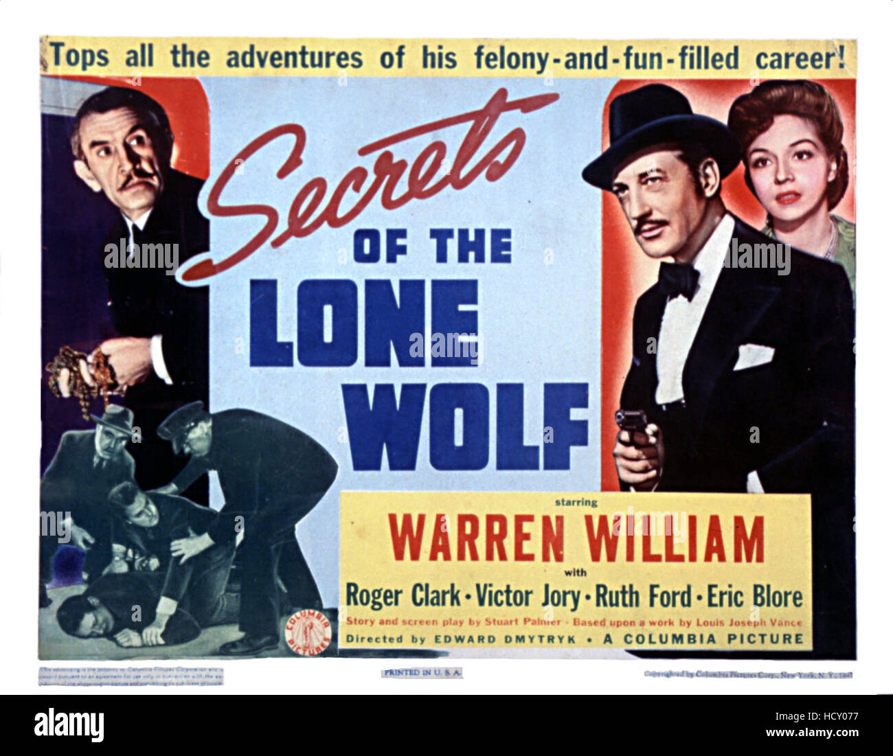 SECRETS OF THE LONE WOLF, Victor Kilian, Fred Kelsey, Roger Clark ...