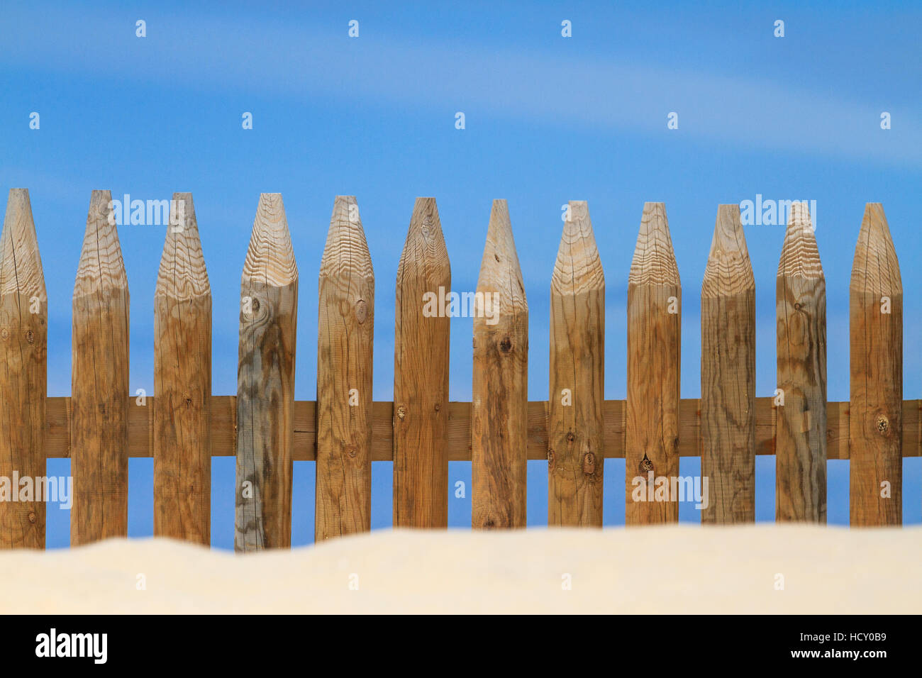 wooden fence on the beach,city beach, sea, ocean coastline Stock Photo ...