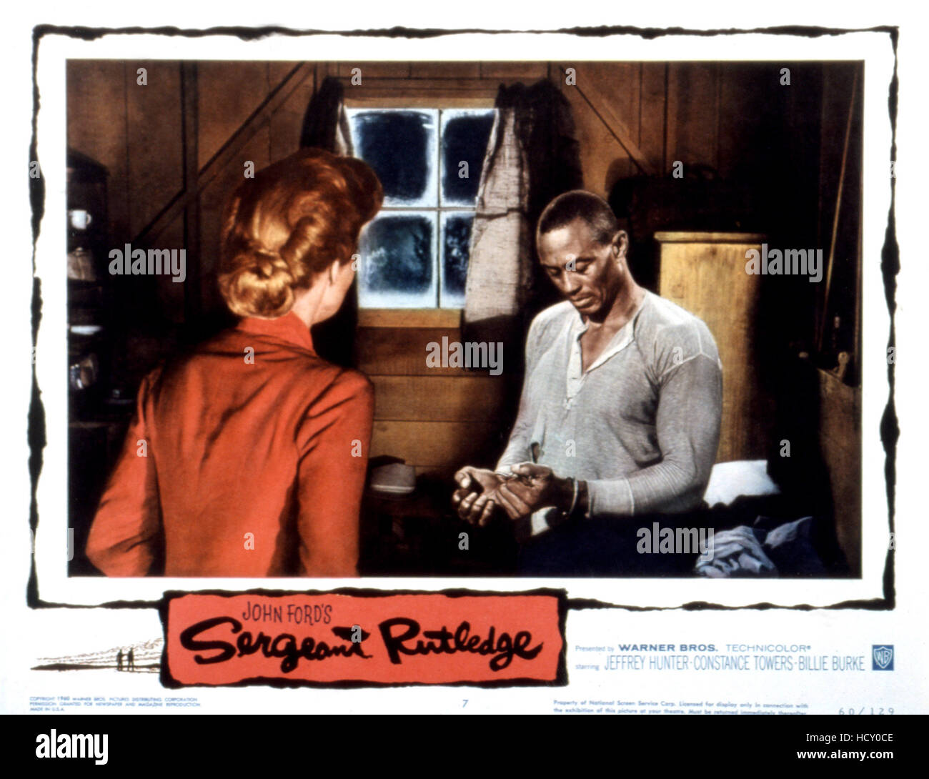 SERGEANT RUTLEDGE, US lobbycard, from left: Constance Towers, Woody ...