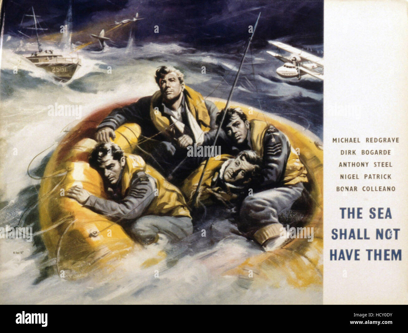 THE SEA SHALL NOT HAVE THEM, Michael Redgrave, Dirk Bogarde, Anthony ...