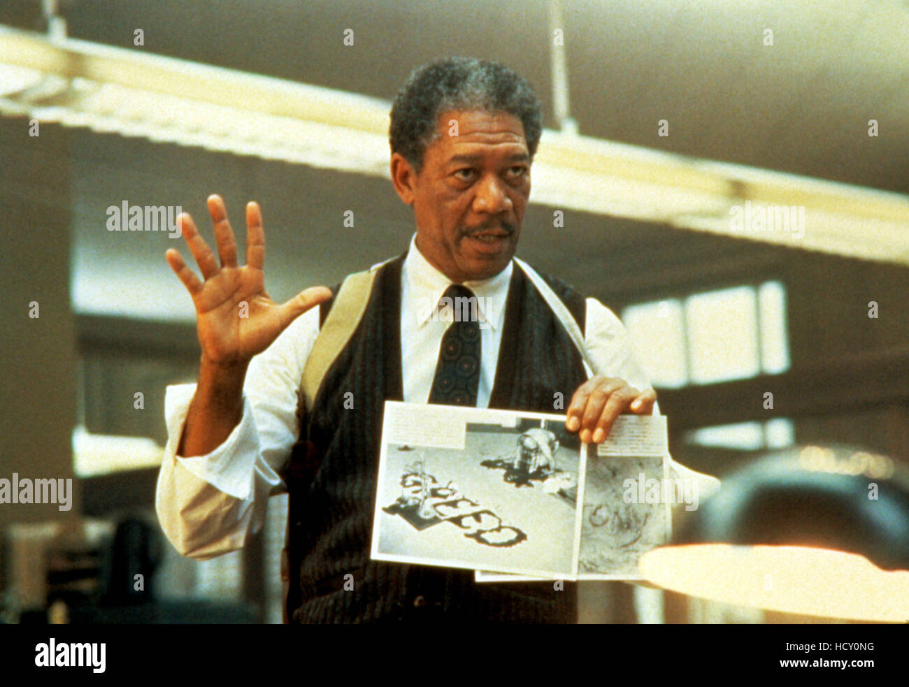 SEVEN,(aka SE7EN), Morgan Freeman, 1995 Stock Photo - Alamy