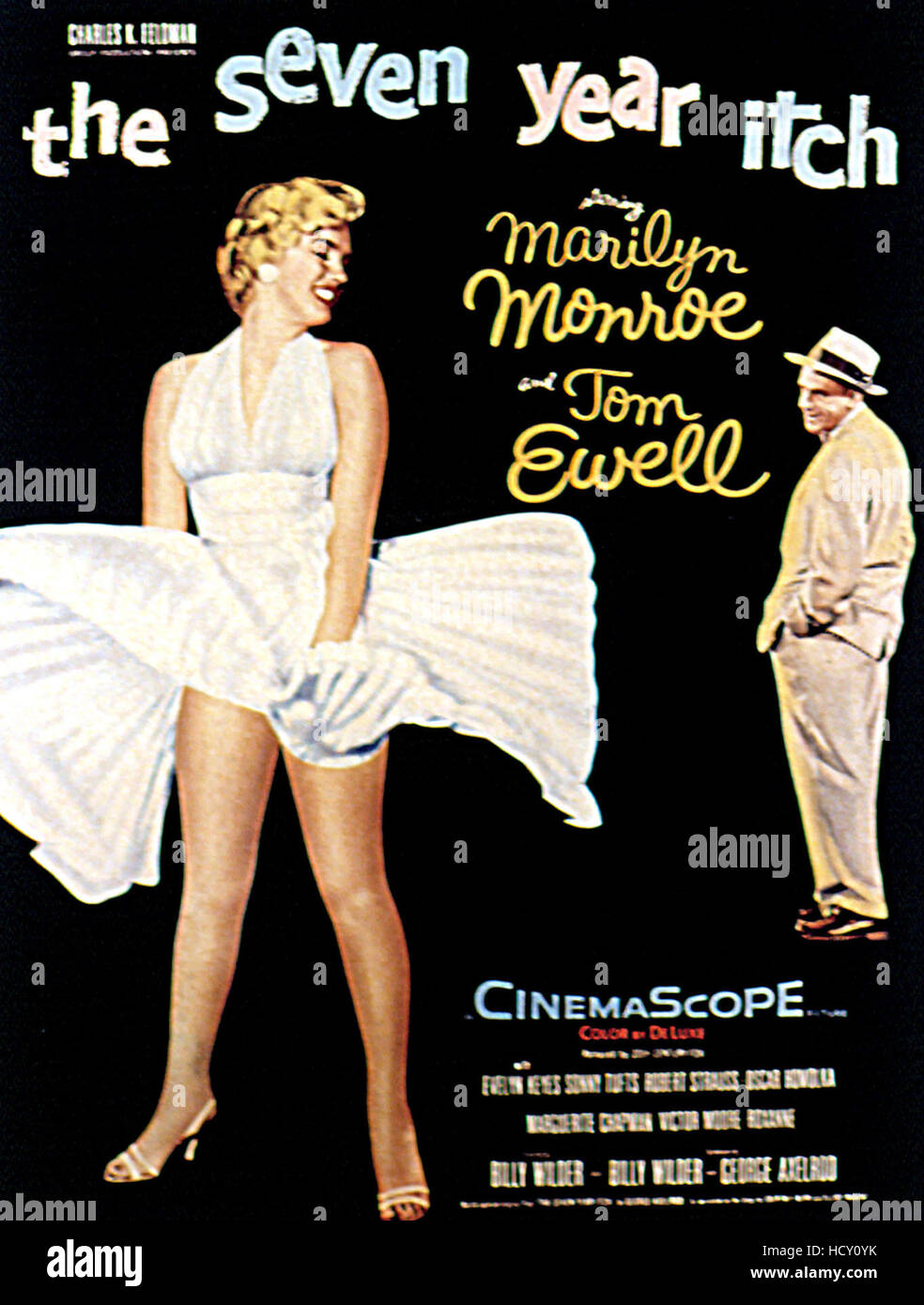 THE SEVEN YEAR ITCH, THE, Marilyn Monroe, Tom Ewell, 1955, poster art ...