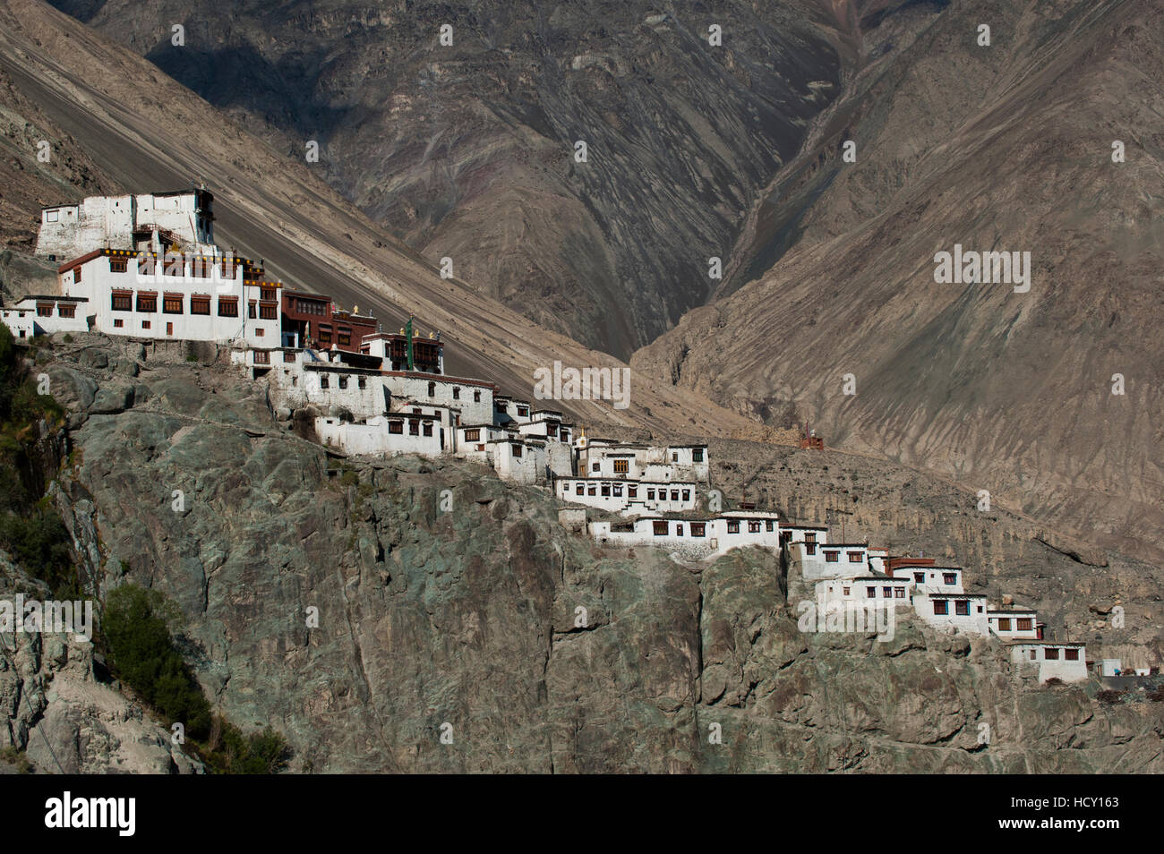 Diskit Monastery in the remote Nubra Valley, Ladakh, north India Stock ...