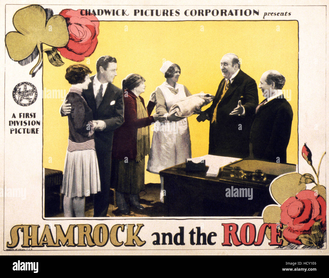 SHAMROCK AND THE ROSE, l-r: Olive Hasbrouck, Edmund Burns, Dot Farley ...