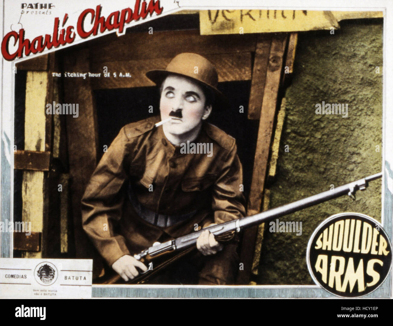 SHOULDER ARMS, Charles Chaplin, 1918 Stock Photo - Alamy