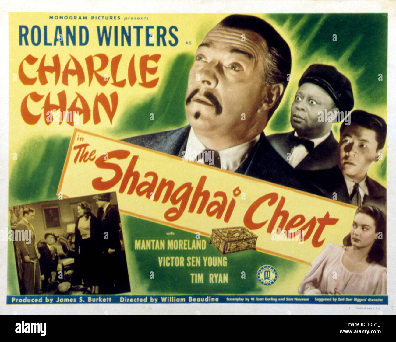 THE SHANGHAI CHEST, Roland Winters (as Charlie Chan), Mantan Moreland ...