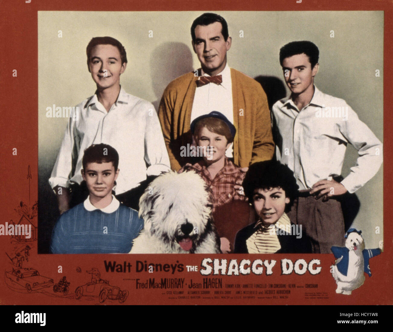 THE SHAGGY DOG, (clockwise from lower middle), Kevin Corcoran, Roberta ...