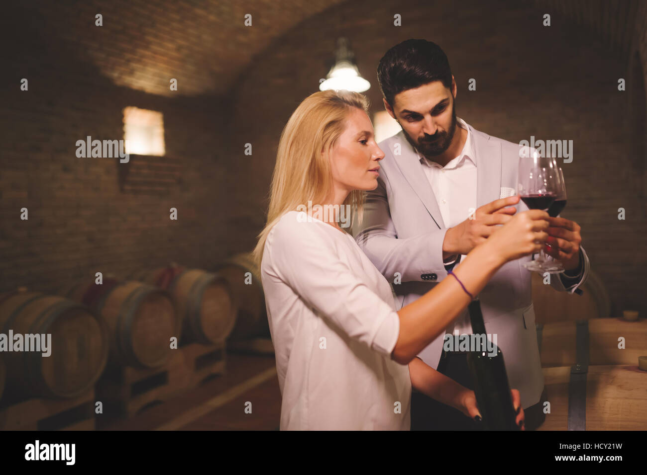 Man taste test sample glass wine tasting hi-res stock photography and ...