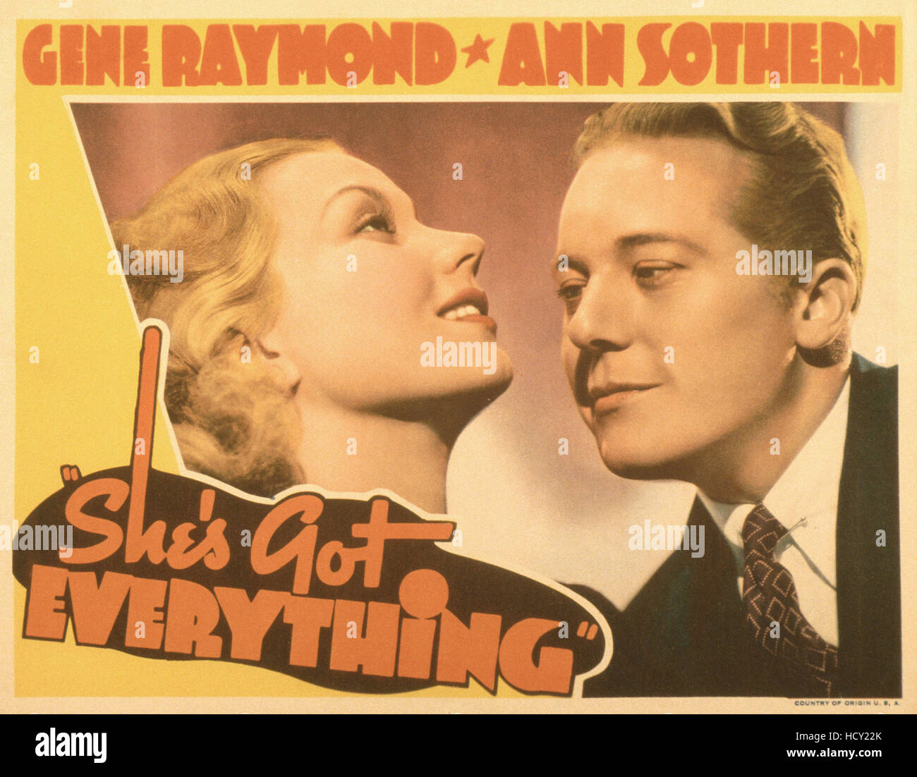 SHE'S GOT EVERYTHING, US lobbycard, from left: Ann Sothern, Gene ...