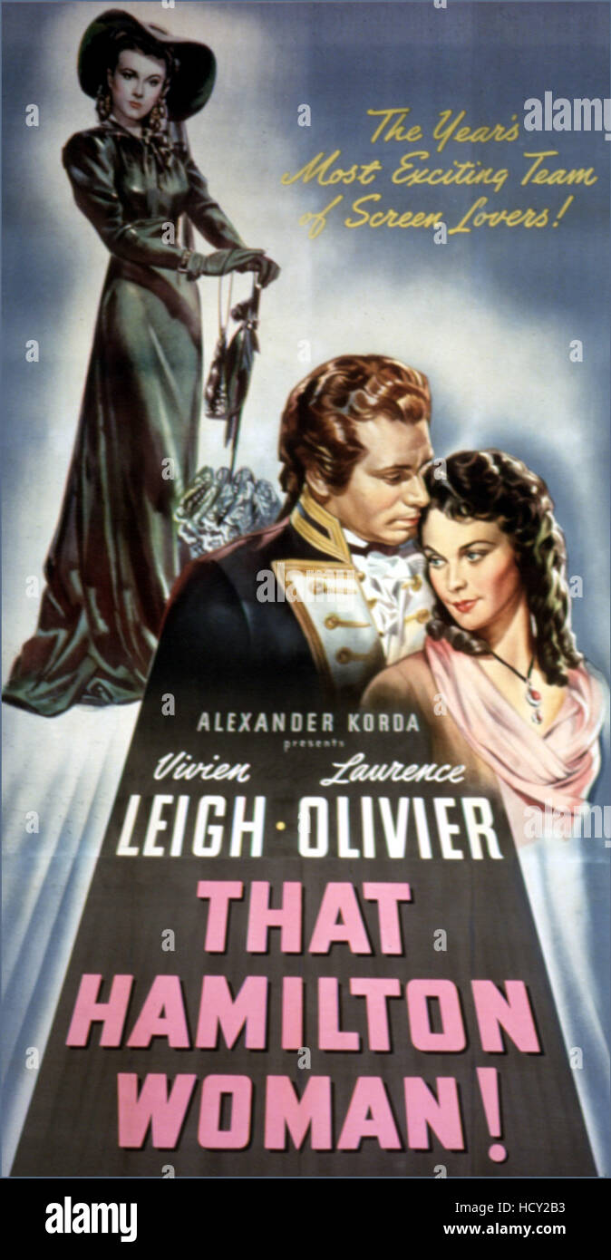 THAT HAMILTON WOMAN, Vivien Leigh, Laurence Olivier, 1941 Stock Photo ...