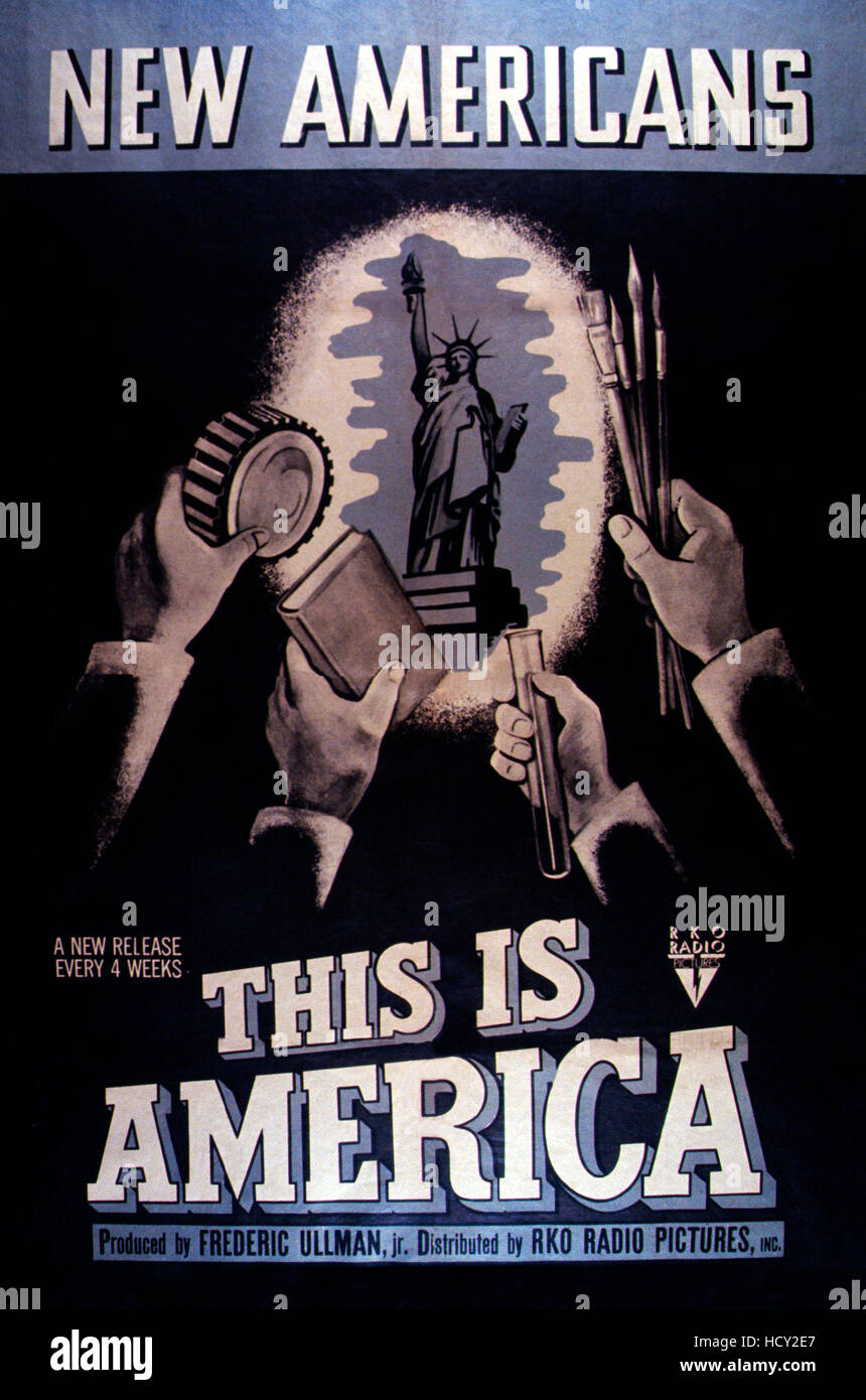 THIS IS AMERICA, US poster, 1933 Stock Photo - Alamy