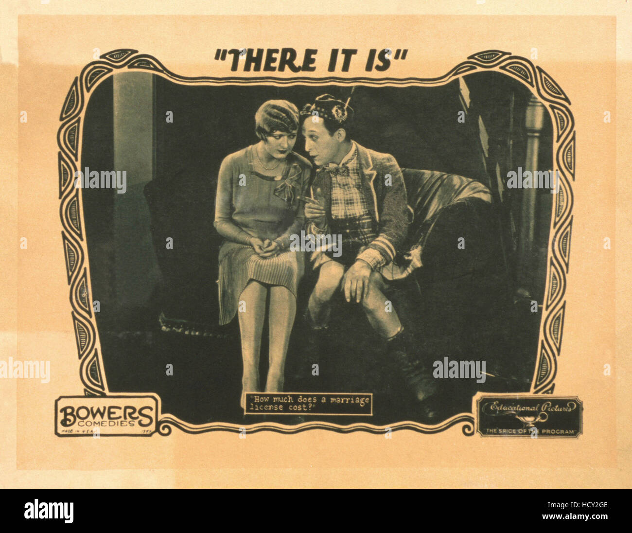 THERE IT IS, US lobbycard, from left: Kathryn McGuire, Charley Bowers ...