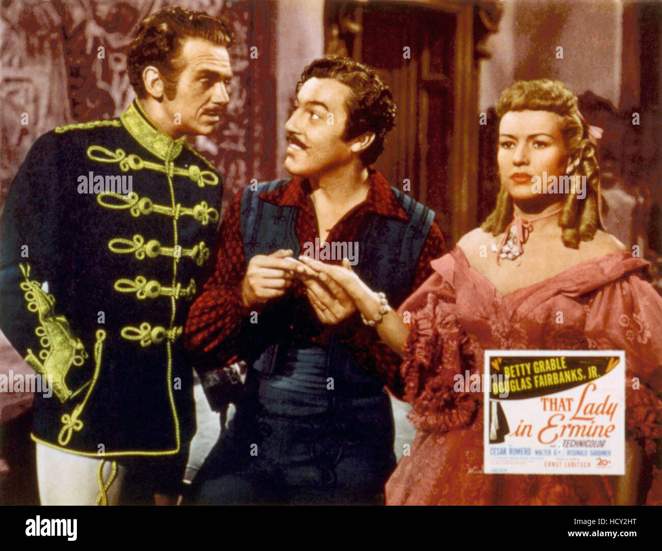 THAT LADY IN ERMINE, Douglas Fairbanks, Cesar Romero, Betty Grable ...