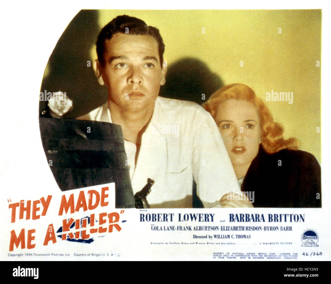 THEY MADE ME A KILLER, Robert Lowery, Barbara Britton, 1946 Stock Photo ... THEY MADE ME A KILLER, Robert Lowery, Barbara Britton, 1946 Stock Photo ...