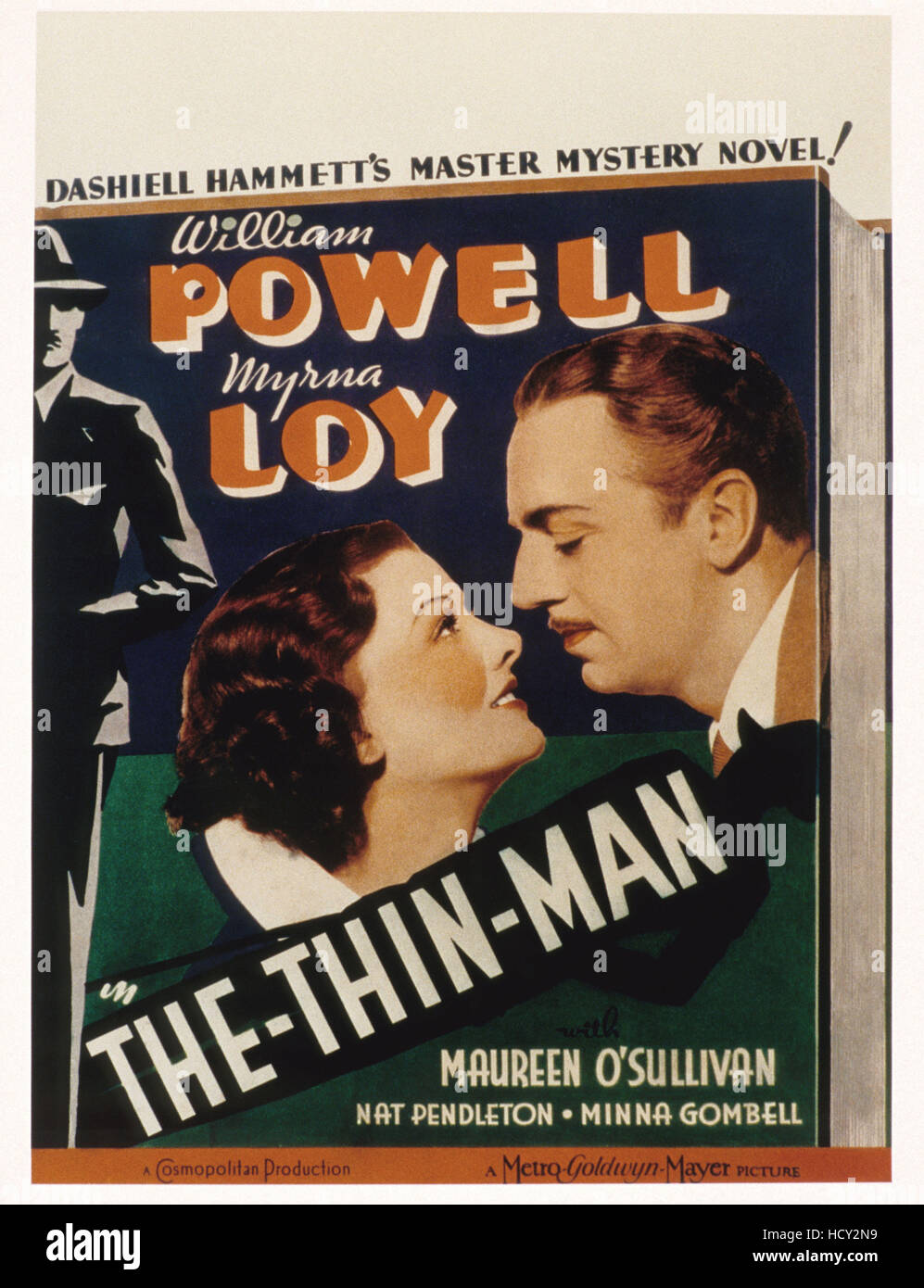 THE THIN MAN, Myrna Loy, William Powell, 1934 Stock Photo - Alamy