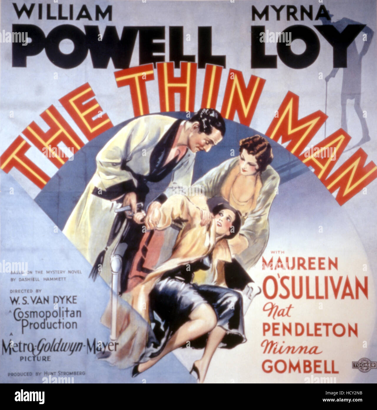 THE THIN MAN, William Powell, Myrna Loy, 1934 Stock Photo - Alamy