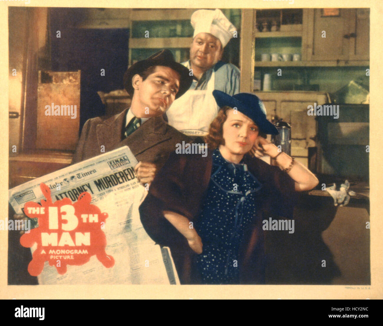 THE 13TH MAN, Weldon Heyburn, Inez Courtney, 1937 Stock Photo - Alamy