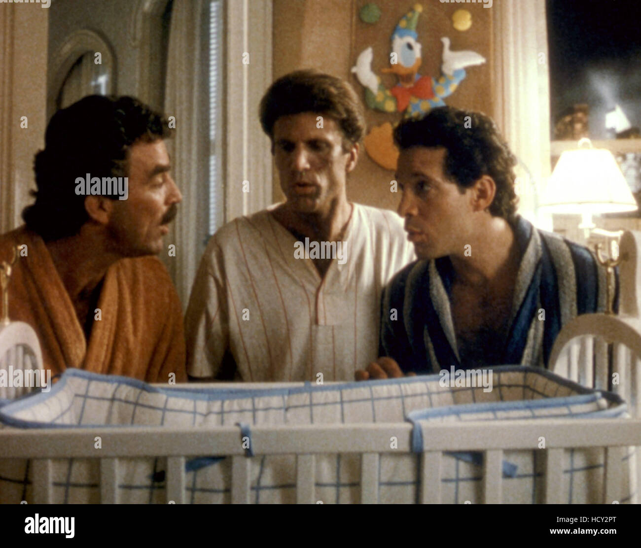 THREE MEN AND A BABY, Tom Selleck, Ted Danson, Steve Guttenberg, 1987 ...