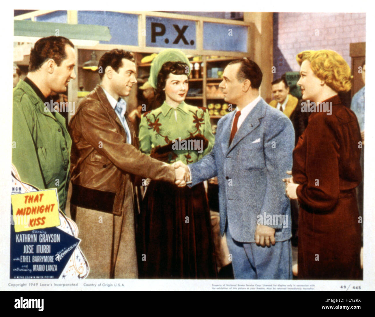 THAT MIDNIGHT KISS, Keenan Wynn, Mario Lanza, Kathryn Grayson, Jose ...