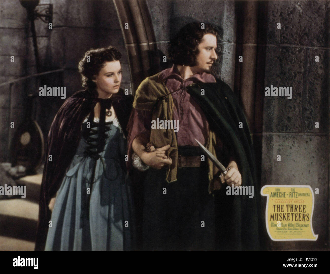 THE THREE MUSKETEERS, Pauline Moore, Don Ameche, 1939, TM and copyright ...