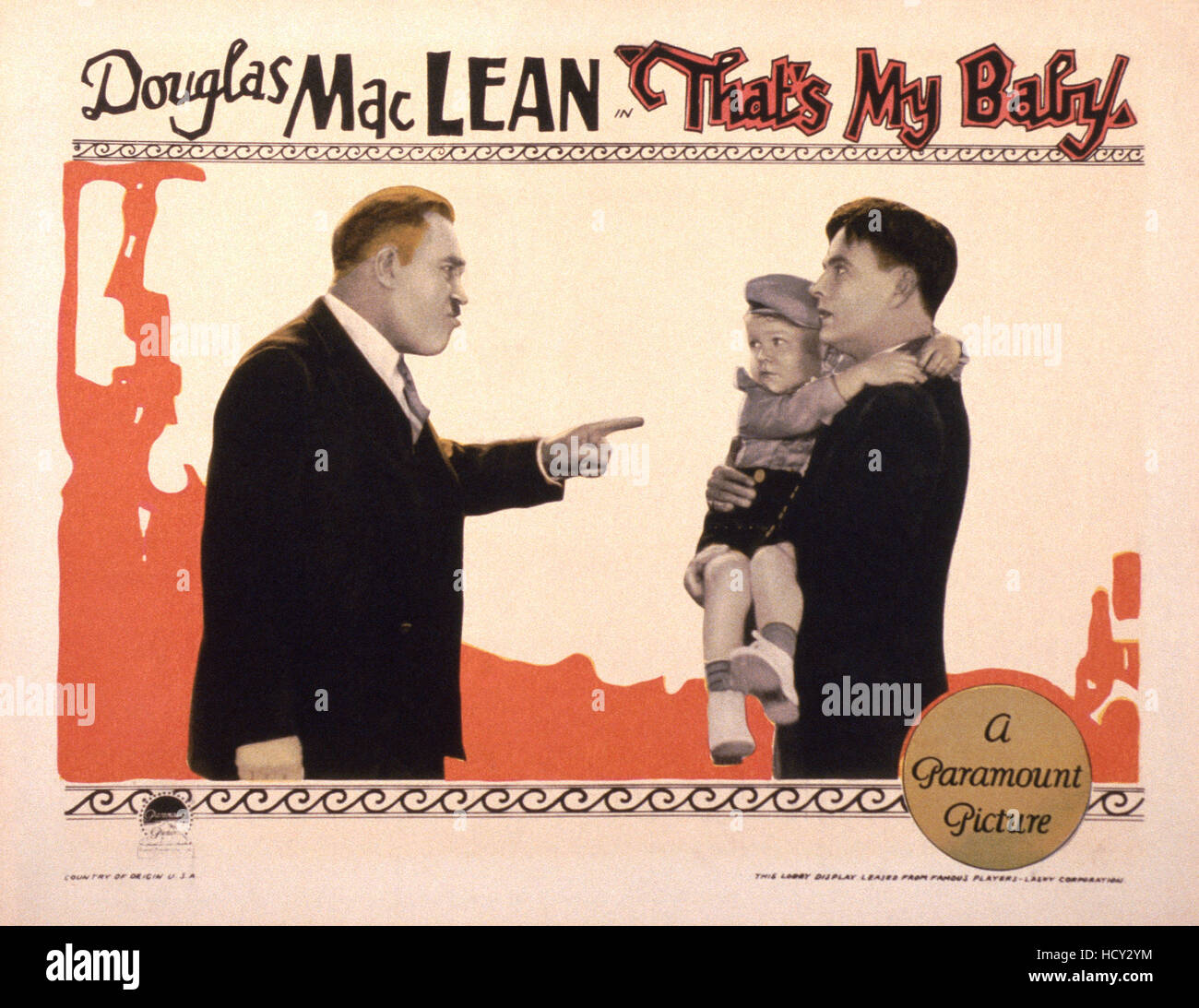 THAT'S MY BABY, US lobbycard, Douglas MacLean, (right), 1926 Stock Photo - Alamy