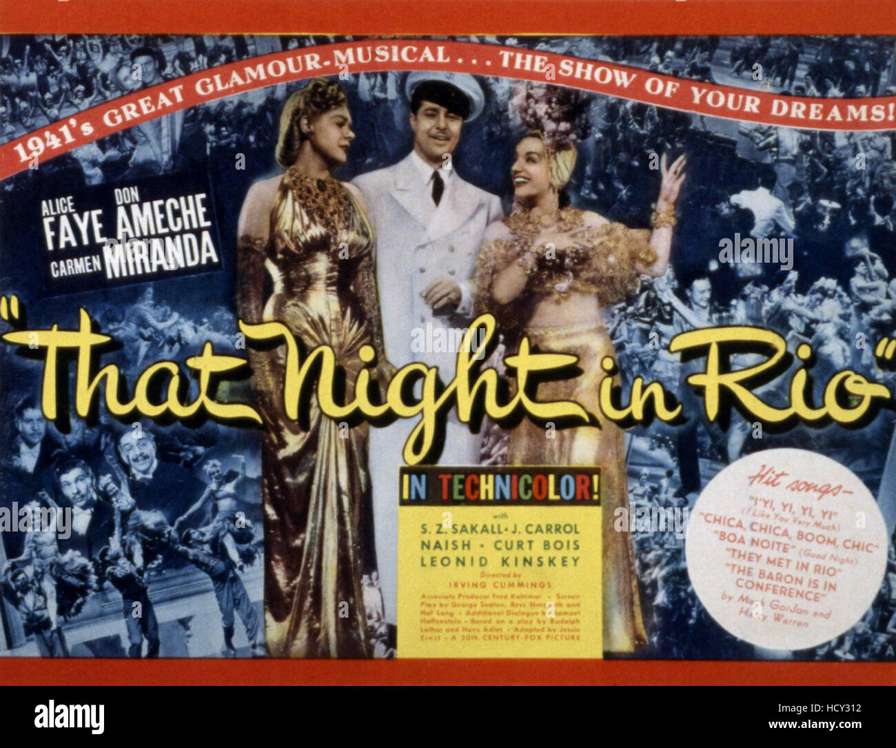 THAT NIGHT IN RIO, Alice Faye, Don Ameche, Carmen Miranda, 1941, TM and ...