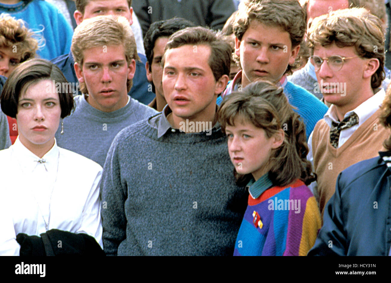 THREE O'CLOCK HIGH, Anne Ryan, ?, Casey Siemaszko, ?, Stacey Glick ...