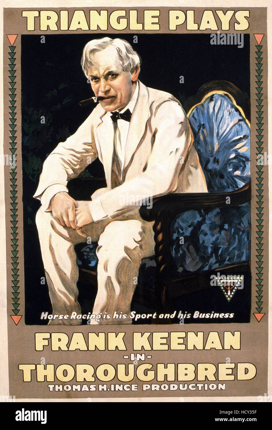 THOROUGHBRED, US poster, Frank Keenan, 1916 Stock Photo - Alamy