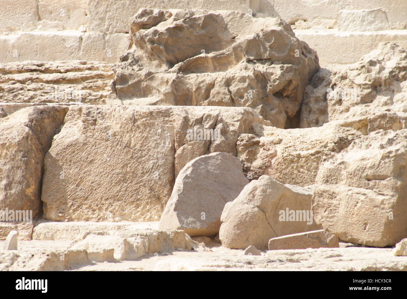 Rocks and stone from the Pyramids, Giza, Egypt Stock Photo - Alamy