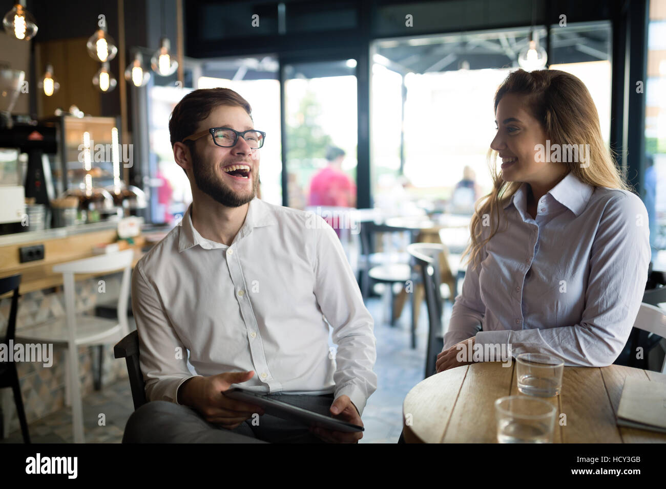 Relationship colleague young people hi-res stock photography and images ...