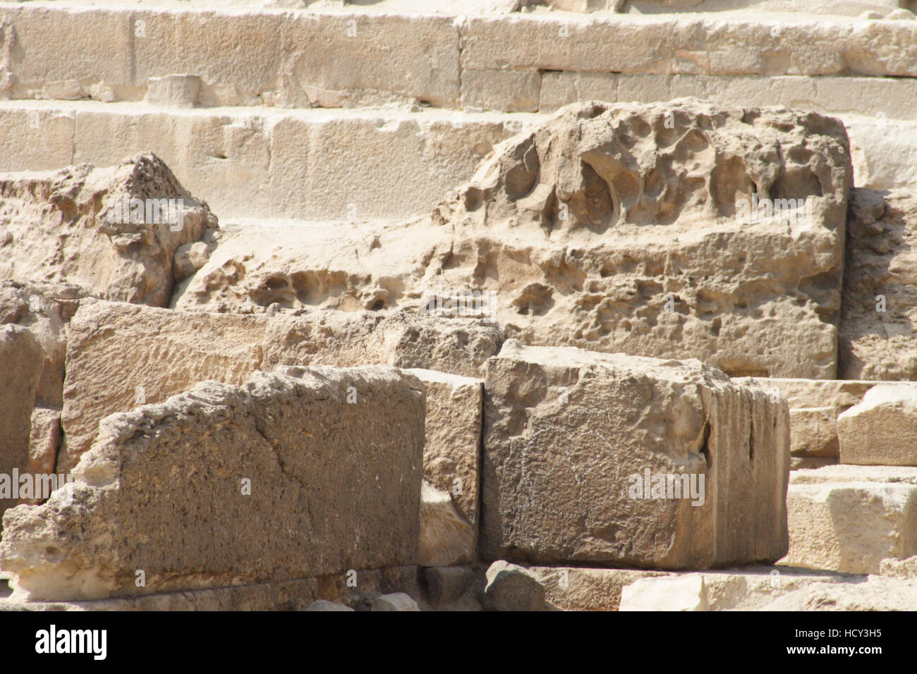 Rocks and stone from the Pyramids, Giza, Egypt Stock Photo - Alamy