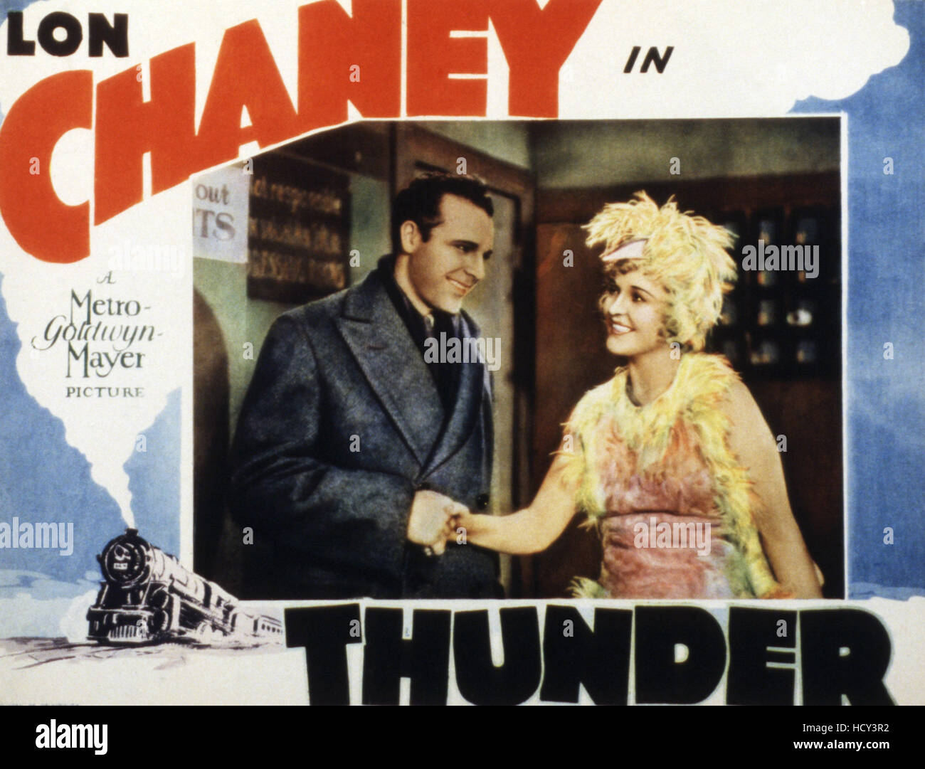 THUNDER, James Murray, Phyllis Haver, 1929 Stock Photo - Alamy