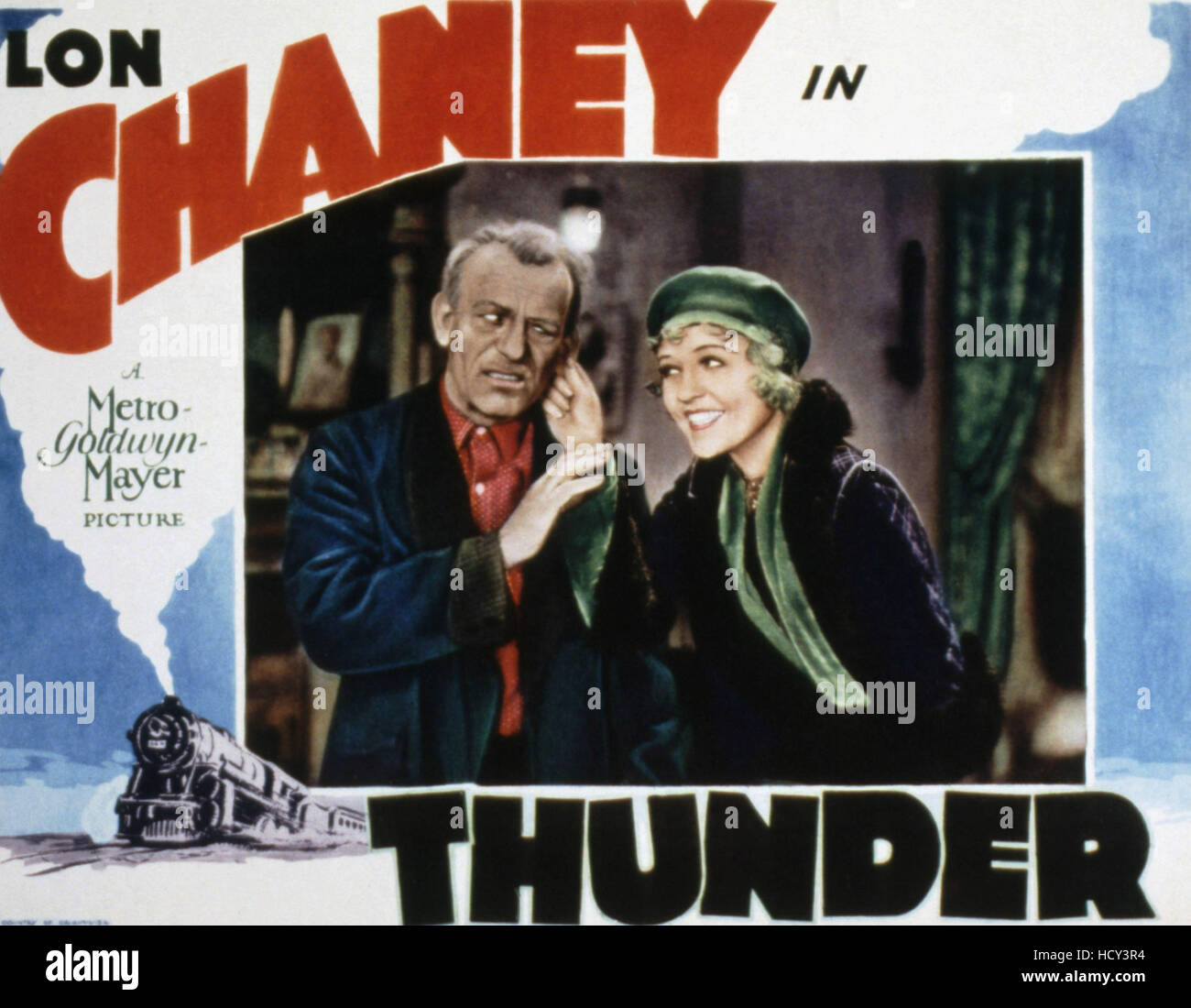 THUNDER, Lon Chaney, Phyllis Haver, 1929 Stock Photo - Alamy