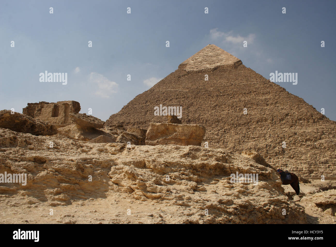 Pyramid area, Giza, Egypt Stock Photo - Alamy