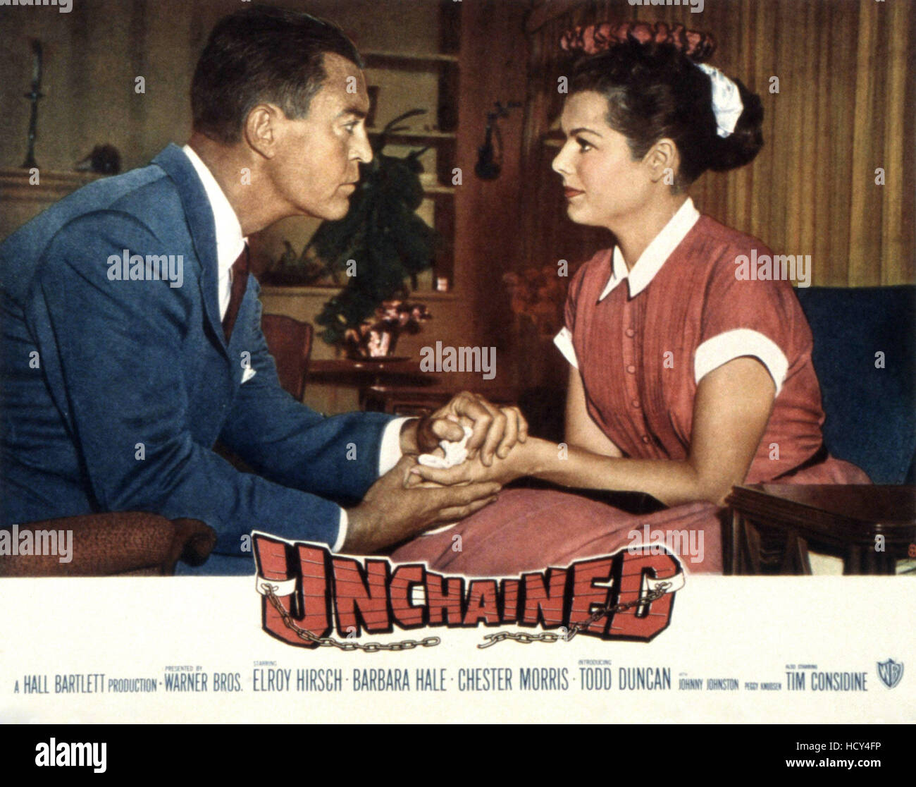 UNCHAINED, Chester Morris, Barbara Hale, 1955 Stock Photo - Alamy