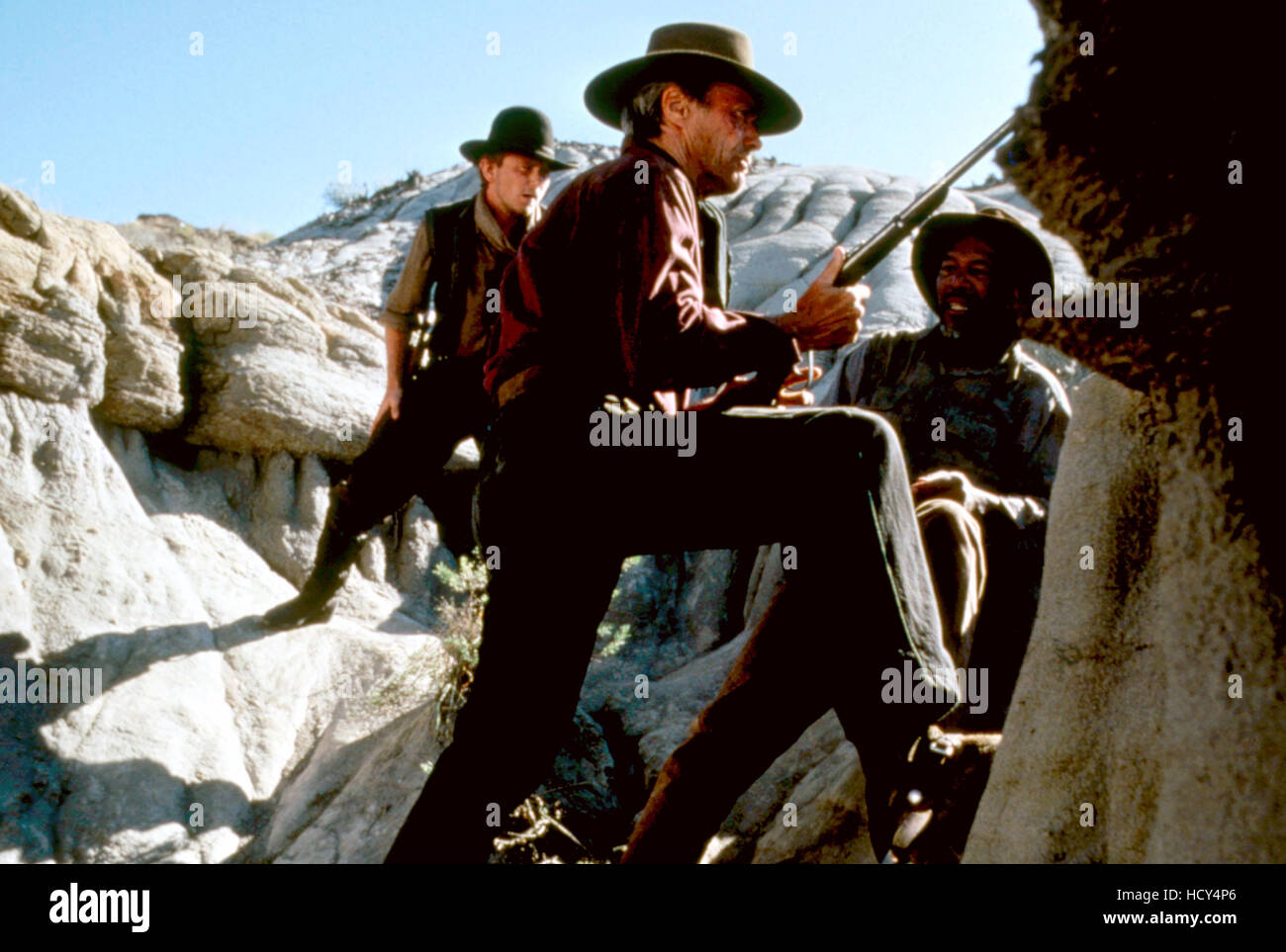 UNFORGIVEN, Jaimz Woolvett, Clint Eastwood, Morgan Freeman, 1992. (c ...