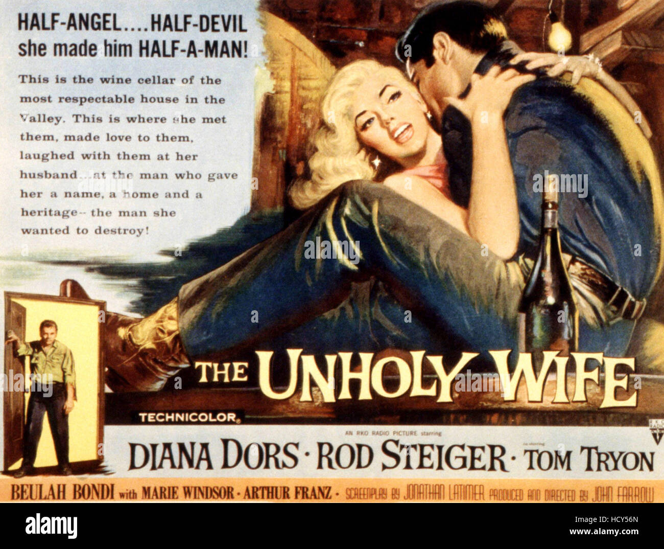 THE UNHOLY WIFE, Rod Steiger, Diana Dors, Tom Tryon, 1957 Stock Photo ...