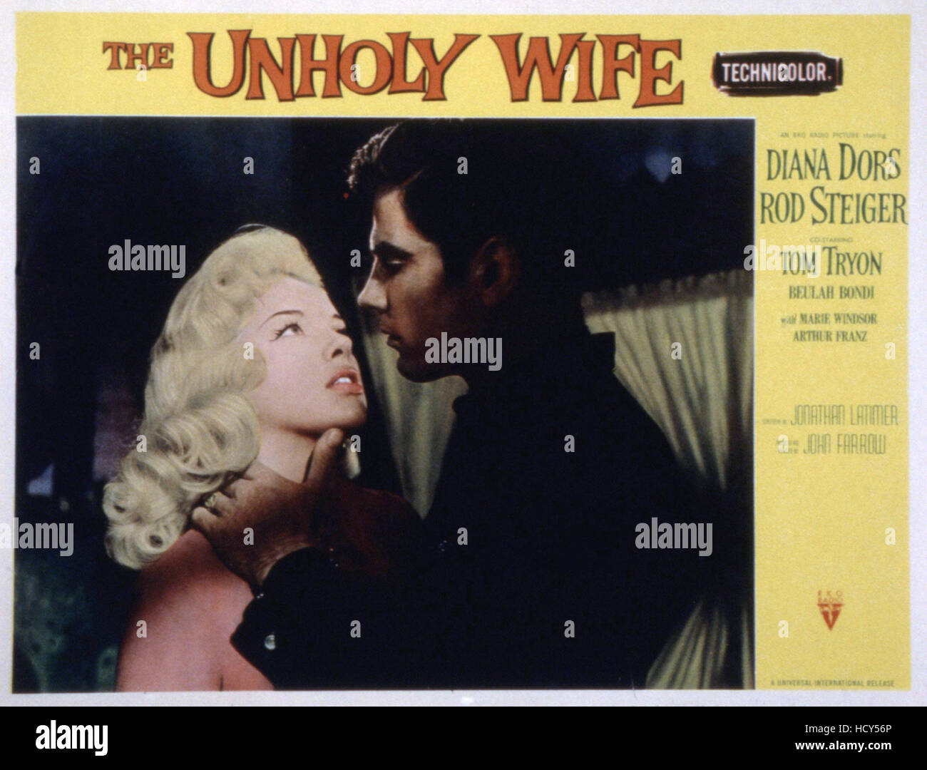 THE UNHOLY WIFE, Diana Dors, Tom Tryon, 1957 Stock Photo - Alamy