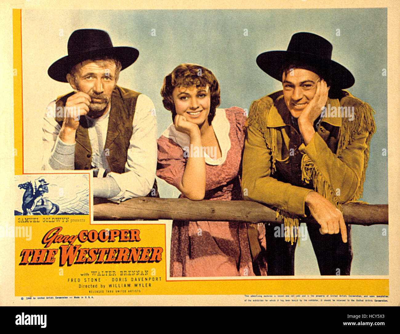 THE WESTERNER, Walter Brennan, Doris Davenport, Gary Cooper, 1940 Stock ...