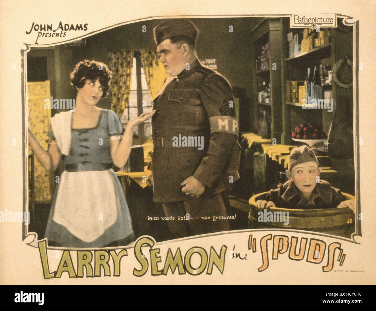 SPUDS, US lobbycard, from left: Dorothy Dwan, Kewpie Morgan, Larry ...