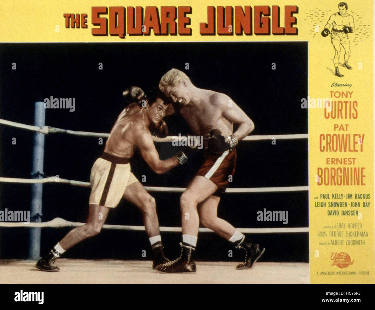THE SQUARE JUNGLE, Tony Curtis (left), 1955 Stock Photo - Alamy
