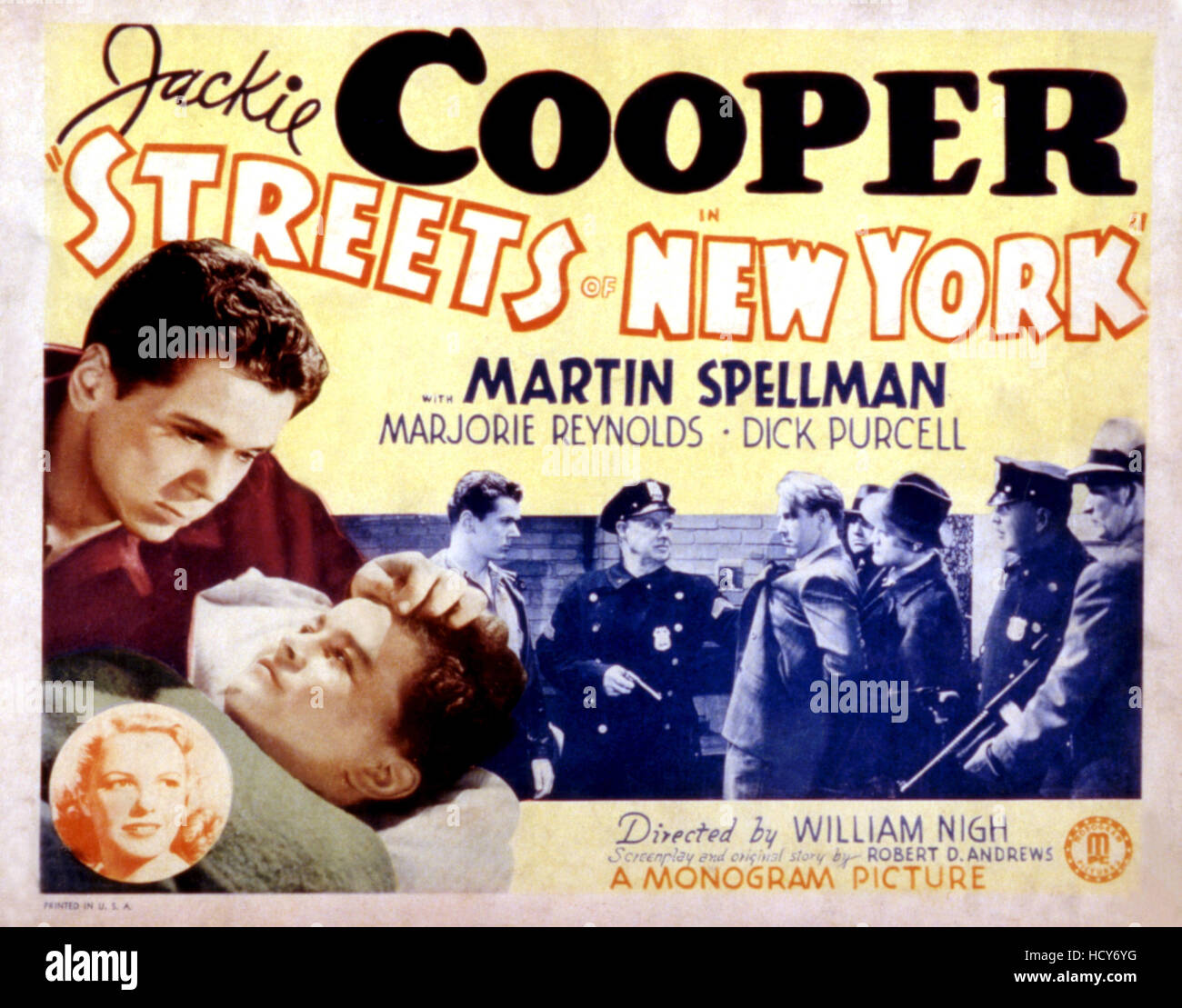 STREETS OF NEW YORK, Jackie Cooper, Martin Spellman, 1939 Stock Photo ...