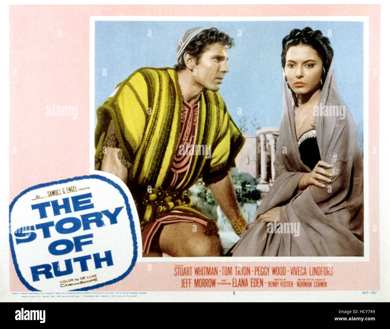 THE STORY OF RUTH, Tom Tryon, Elana Eden, 1960, TM and Copyright (c ...