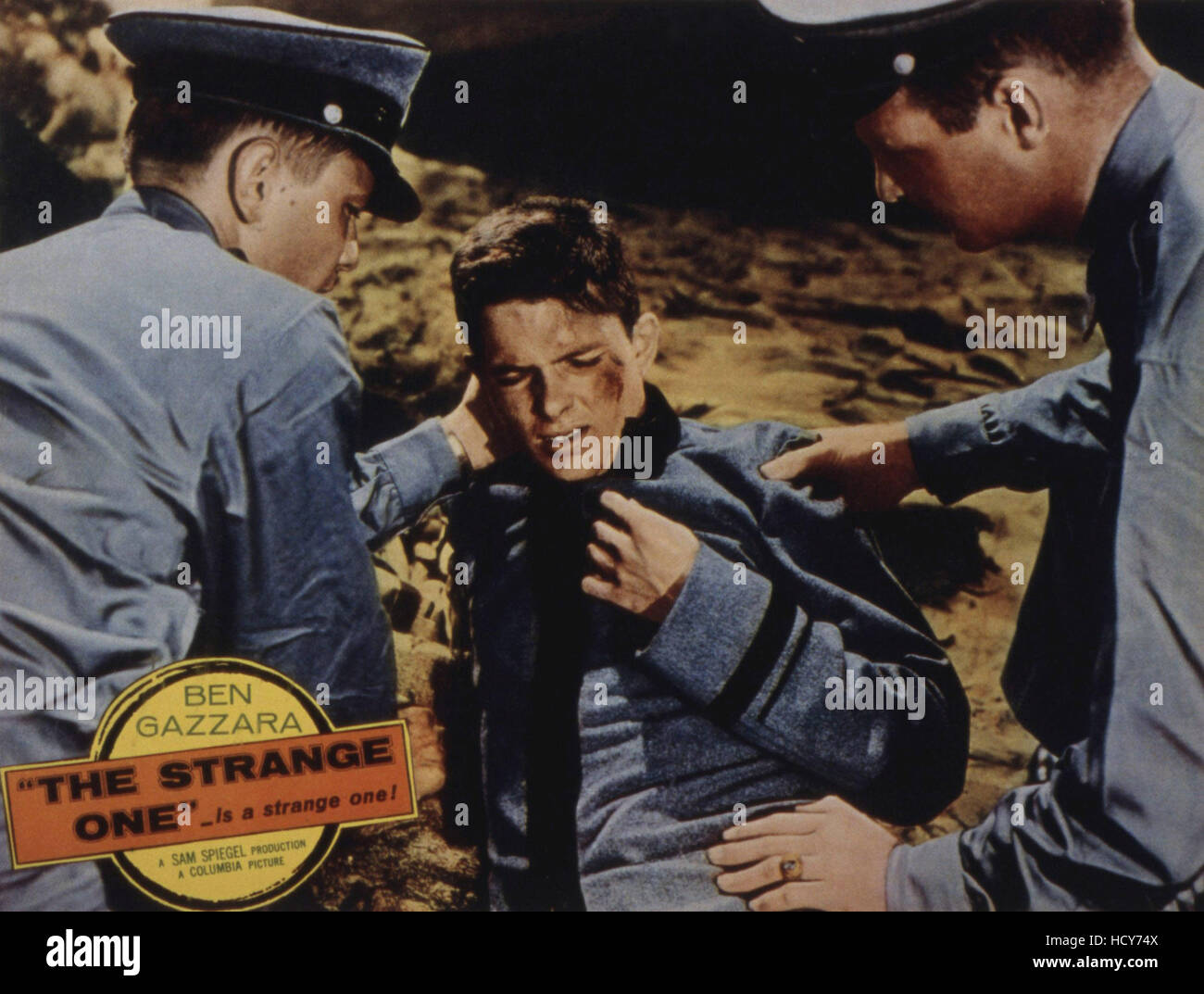 THE STRANGE ONE, Geoffrey Horne, (center), 1957 Stock Photo - Alamy