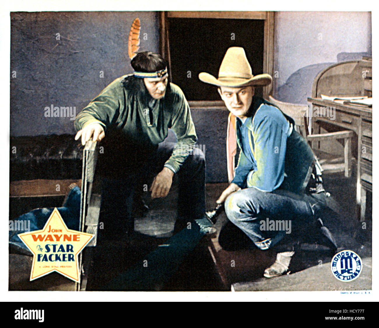 THE STAR PACKER, Yakima Canutt, John Wayne, 1934 Stock Photo - Alamy