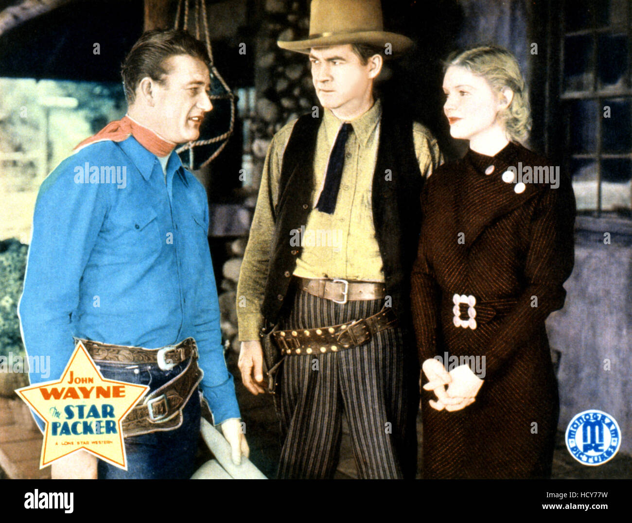 THE STAR PACKER, John Wayne, Verna Hillie, 1934 Stock Photo - Alamy