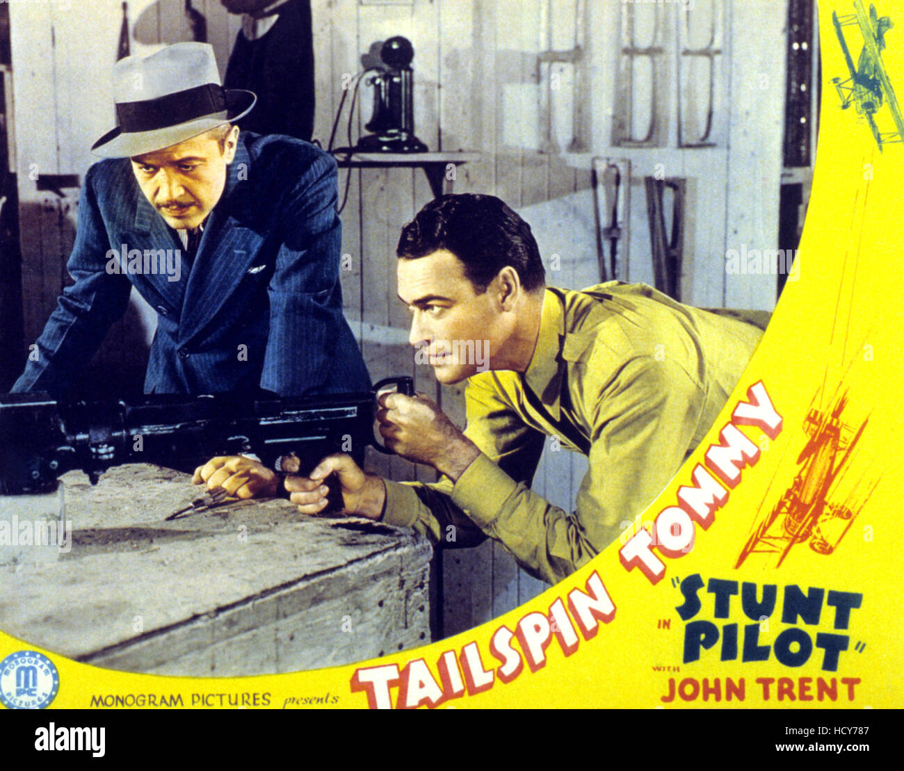 STUNT PILOT, right: John Trent on lobbycard, 1939 Stock Photo - Alamy